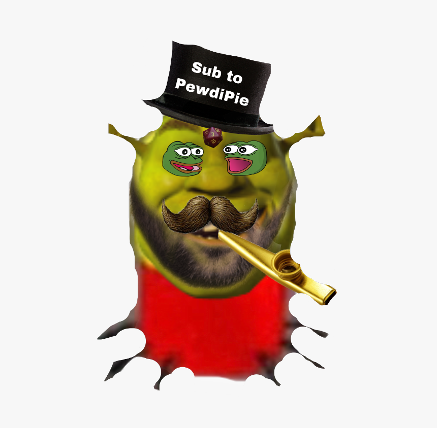 Shrek Pepe Kazoo Spider Pewdiepie - Illustration, HD Png Download ...