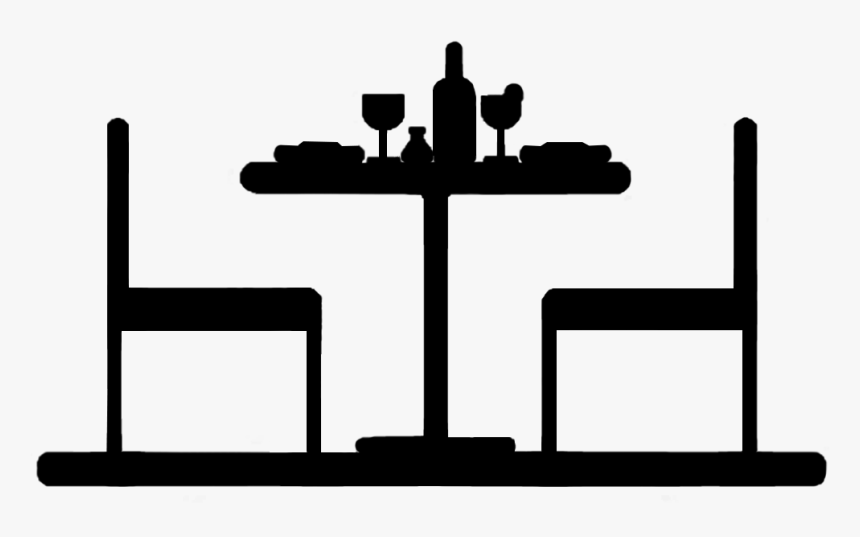 Transparent Cafe Table Png - Table Png Cafe Silhouette, Png Download ...