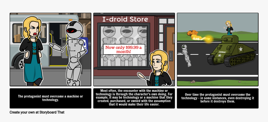 Conflict Man Vs Technology, HD Png Download , Transparent Png Image ...