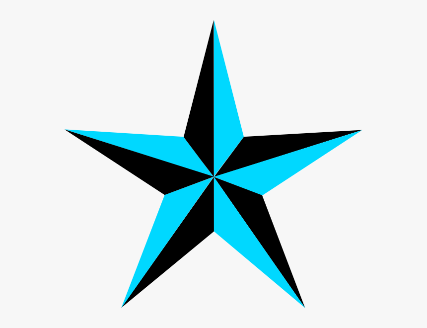 Transparent Nautical Star Png - 5 Point Star 3d, Png Download ...