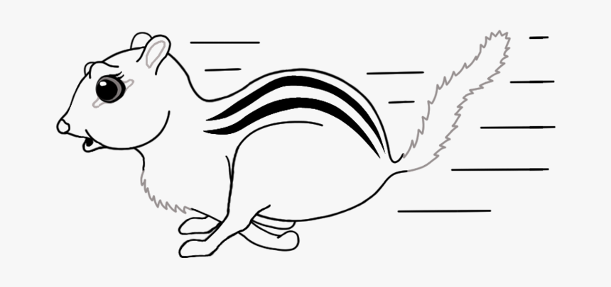 Chipmunk Clipart Black And White