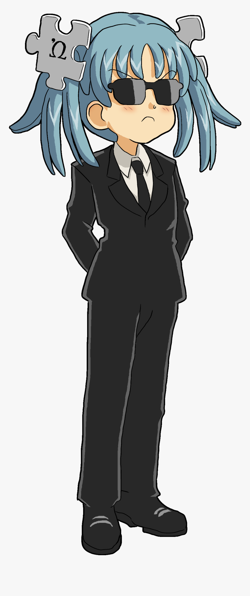 Wikipe-tan In Black - Wikipe Tan, HD Png Download , Transparent Png ...