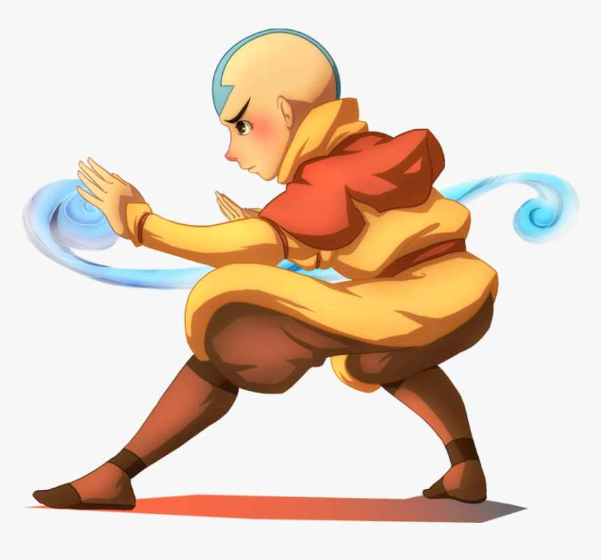 Aang Doing Action - Transparent Aang Png, Png Download , Transparent ...