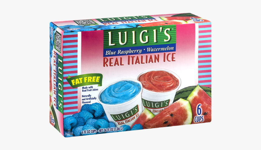 Luigi's Real Italian Ice Blue Raspberry, HD Png Download , Transparent ...