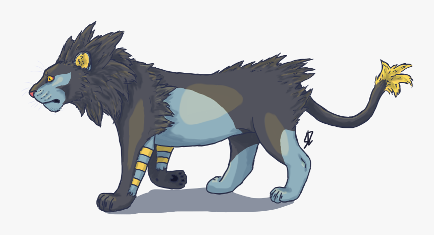 Name - Mel species - Luxray gender - Female type - - Masai Lion, HD Png ...