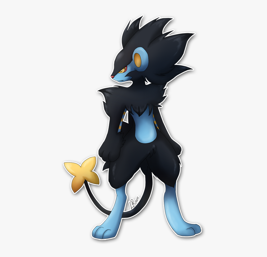 Luxray Anthro , Png Download - Lucario And Luxray Fusion, Transparent ...