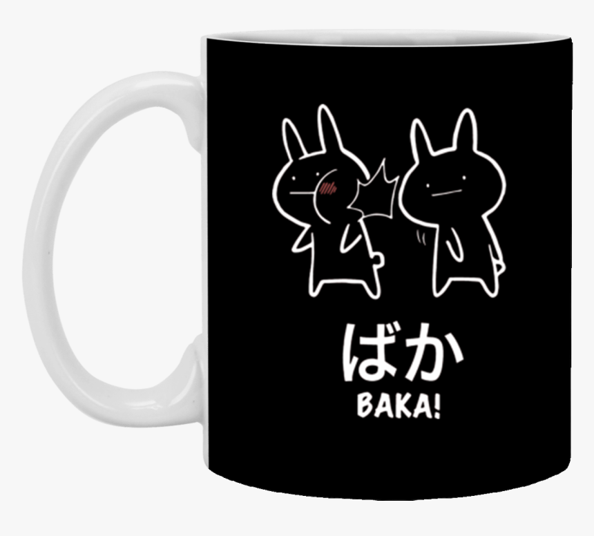 Funny Anime Baka Rabbit Slap 11 Oz Mug - Baka Japanese T Shirt, HD Png ...