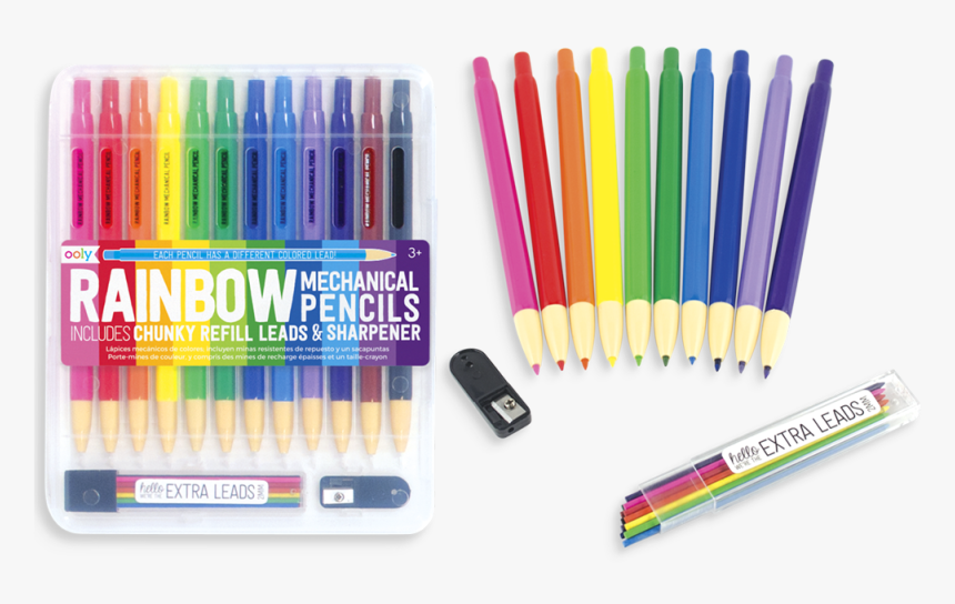 Colorful Lead Mechanical Pencils, HD Png Download , Transparent Png ...