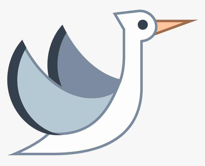 Flying Stork Icon - Stork Icon Png, Transparent Png , Transparent Png ...
