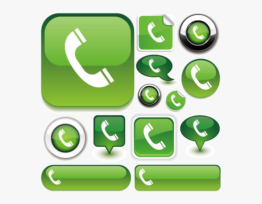 Call Button Png Green, Transparent Png , Transparent Png Image - PNGitem