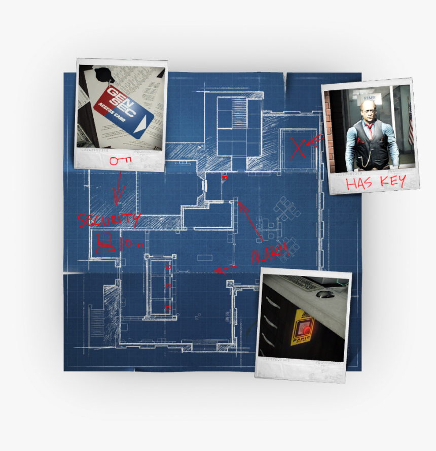 Payday 2 Bank Heist Layout, HD Png Download , Transparent Png Image ...
