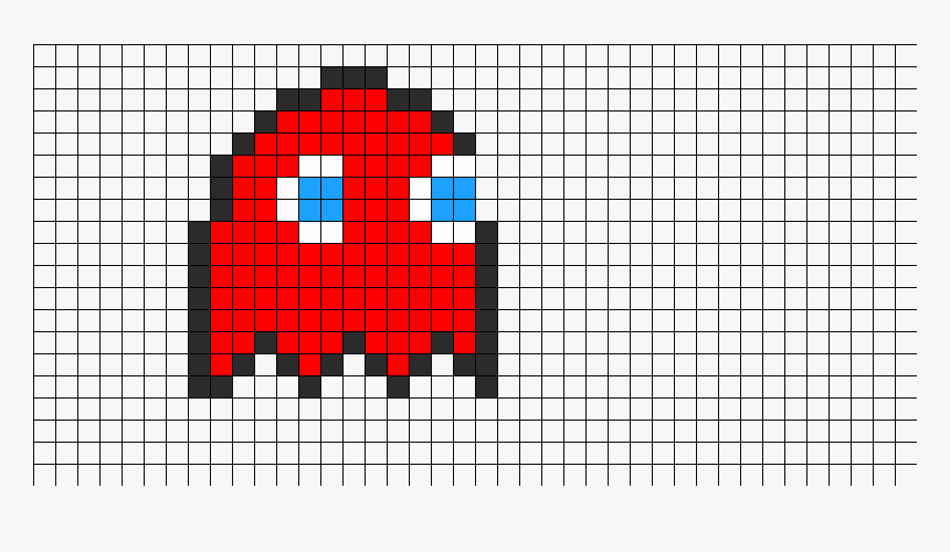 Pac Man Ghost Perler Bead Pattern / Bead Sprite - Back To The Future ...