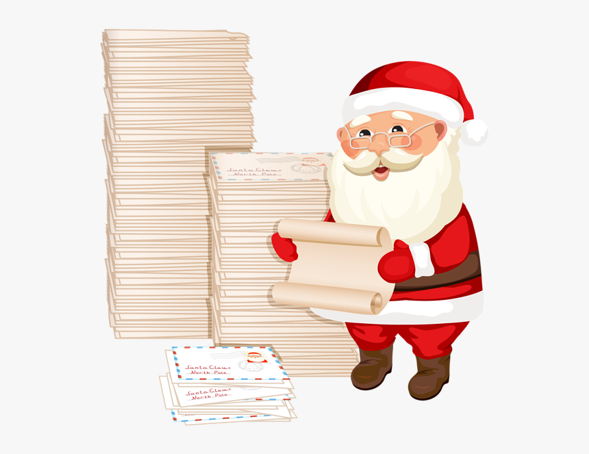 Santa Claus Letter Clipart, HD Png Download , Transparent Png Image ...