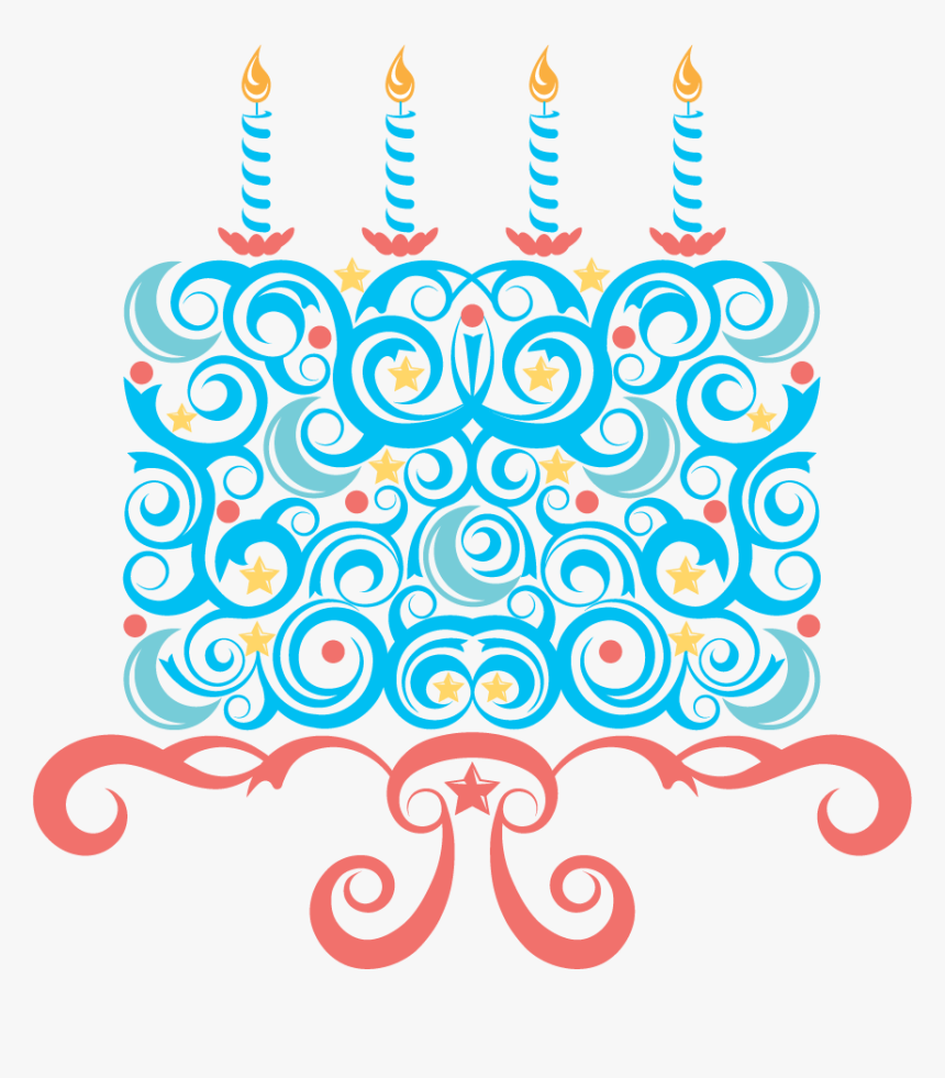 Birthday Blue Cake Vector, HD Png Download , Transparent Png Image ...