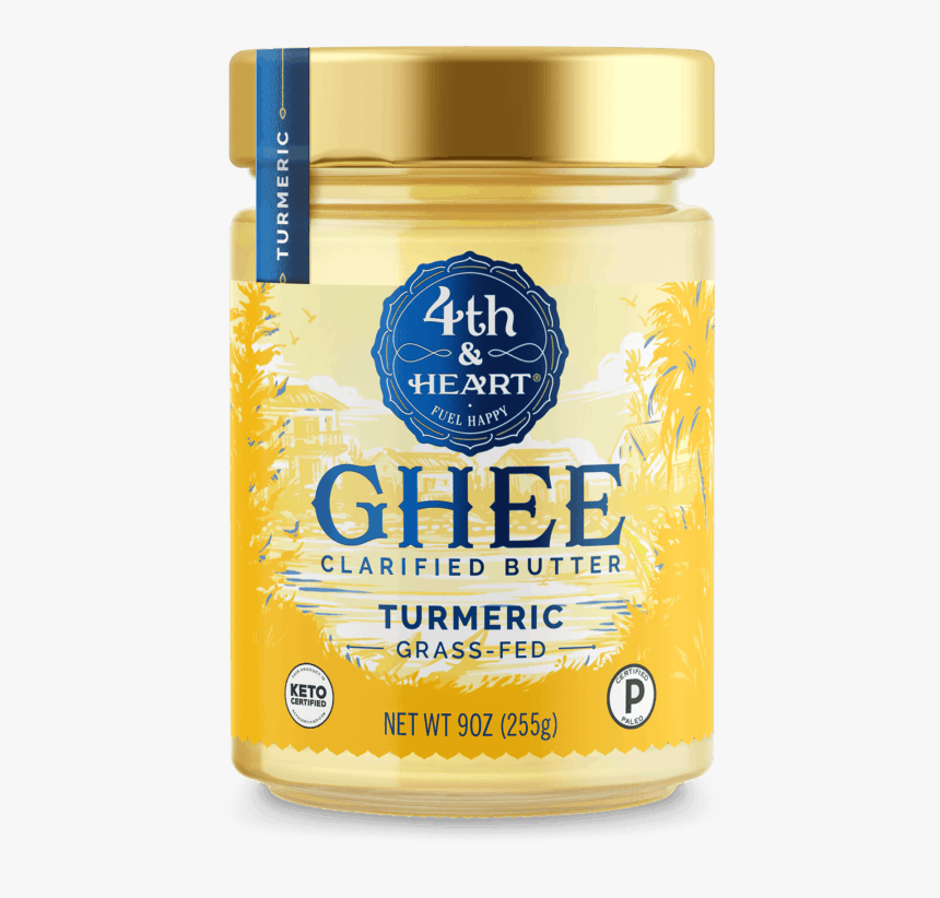Ghee-turmeric - 4th And Heart Ghee, HD Png Download , Transparent Png ...