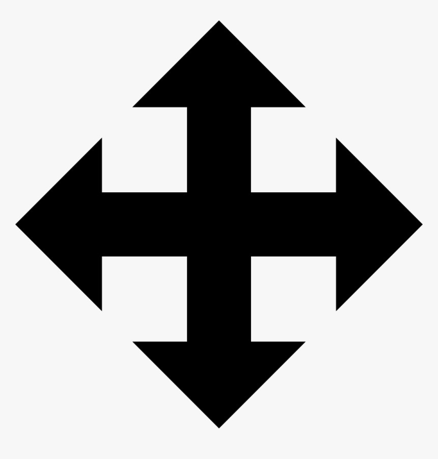 Arrows Group In Four Directions - Directions Png Icon, Transparent Png ...