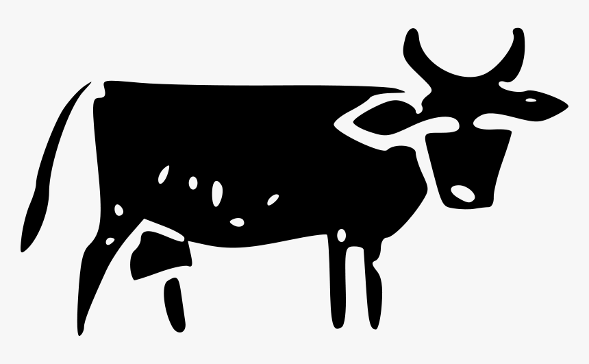Transparent Cow Vector Png - Cattle Symbol On A Map, Png Download ...