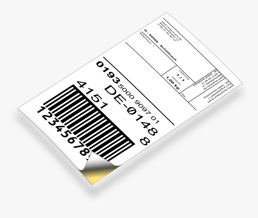Transparent Png Barcode - Ticket Label, Png Download , Transparent Png ...