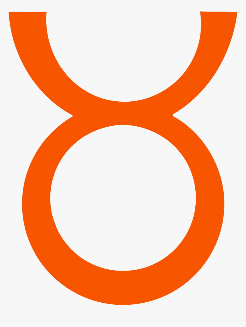 Taurus Symbol 2 Clip Arts - Small Taurus Sign Transparent, HD Png ...