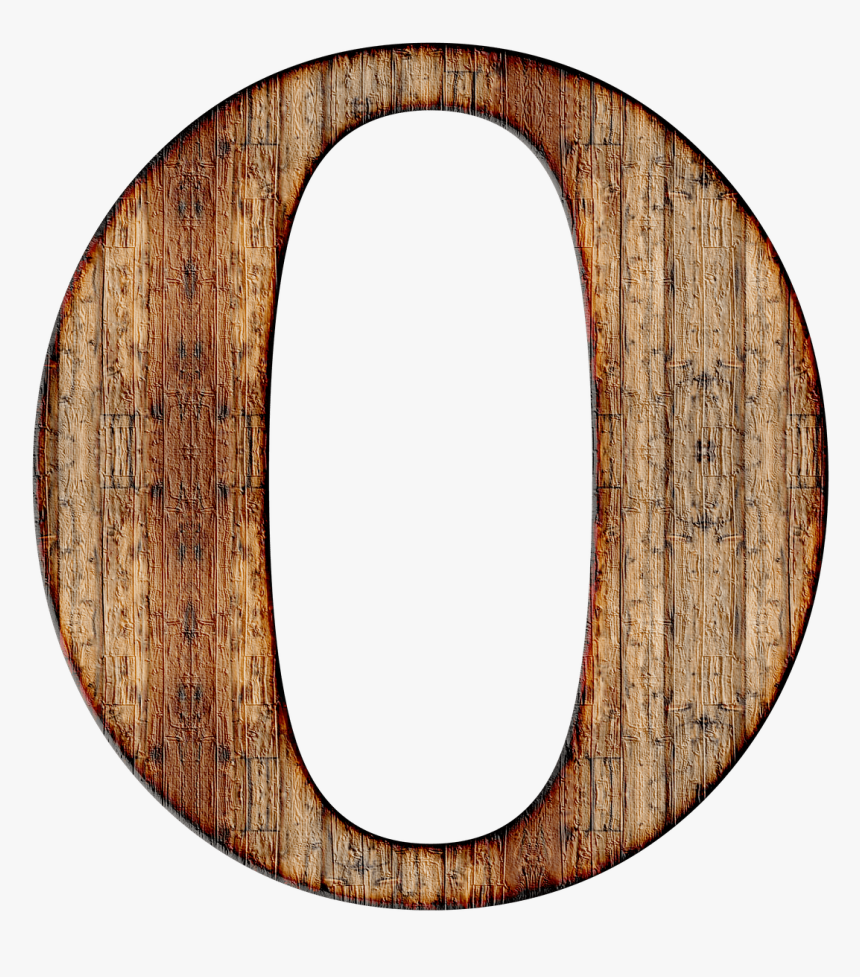 Wooden Capital Letter O - Letter O No Background, HD Png Download ...