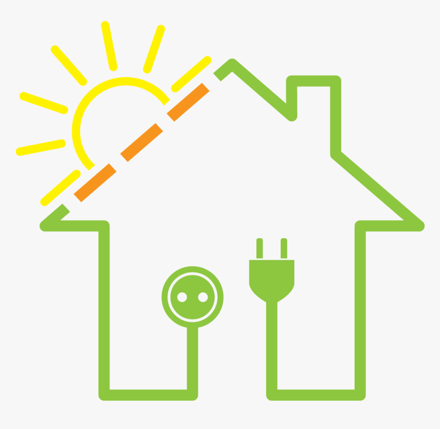 House Sun And Socket Hc - Home Solar Icon, HD Png Download ...
