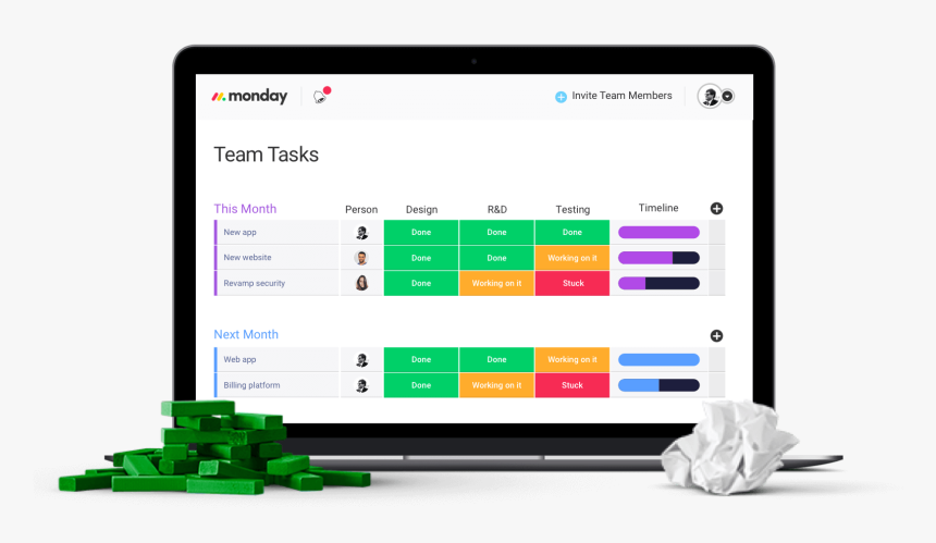 Monday Com Construction Management, HD Png Download , Transparent Png ...