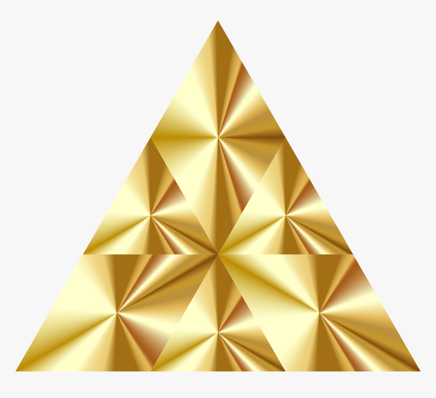 Prism 3 Clip Arts - Clip Art Triangle Gold, HD Png Download ...