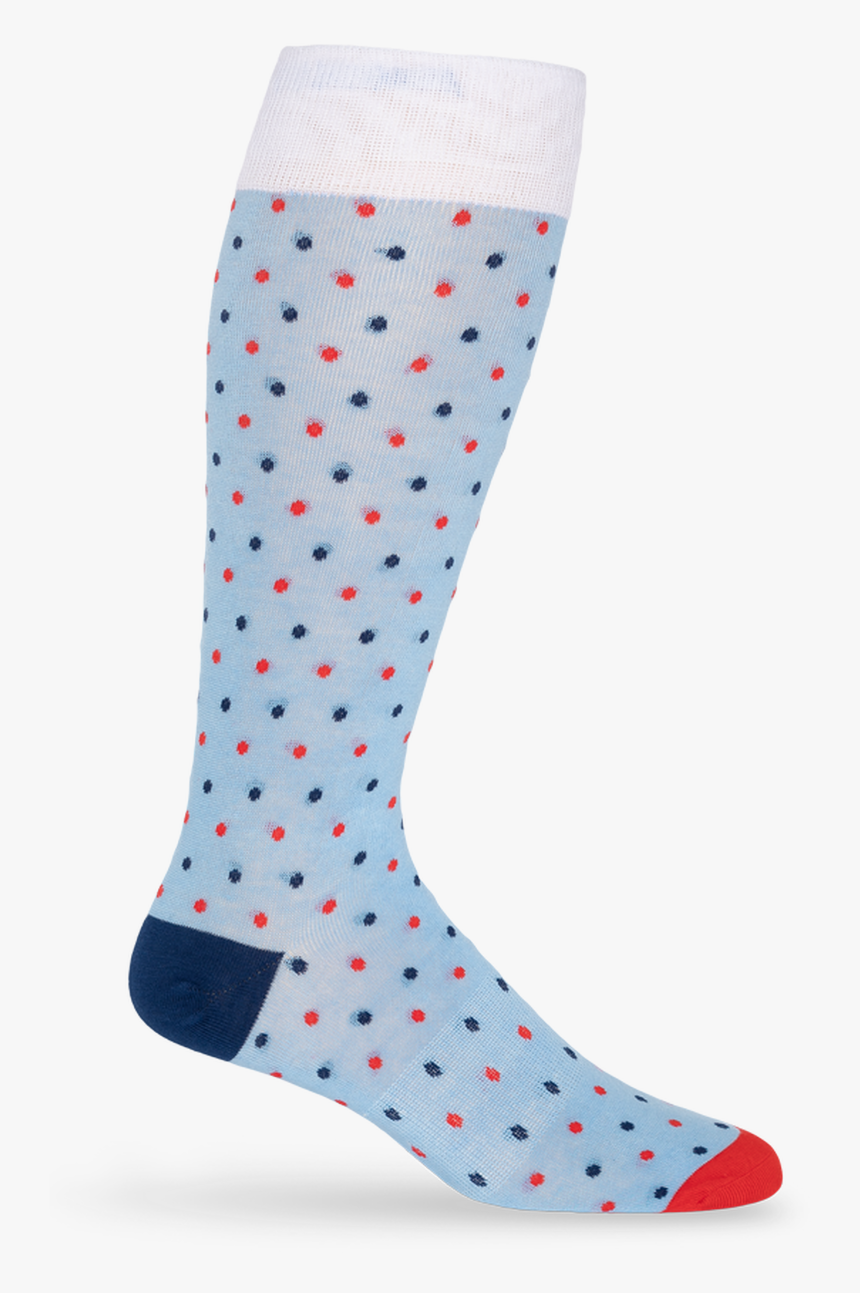 Powder Blue Dot Socks - Sock, HD Png Download , Transparent Png Image ...