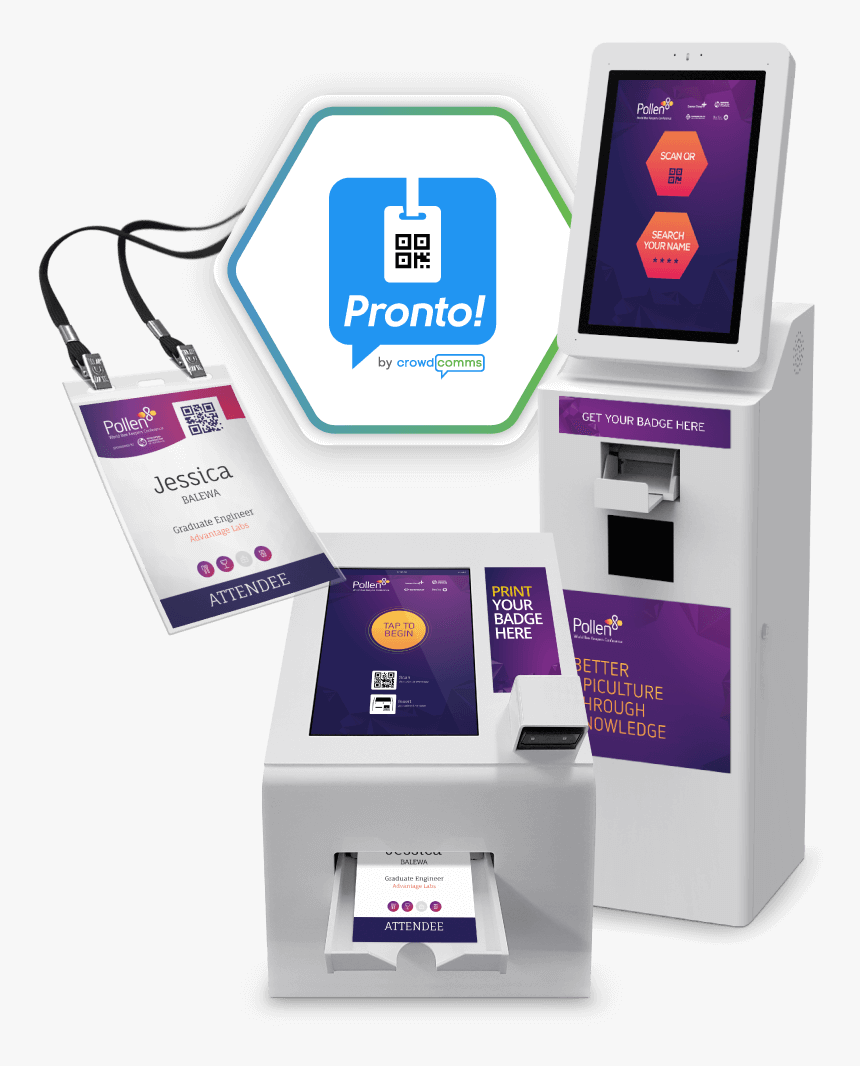 Pre-registration Badge Kiosk Printing Arriving On Event - Registration ...