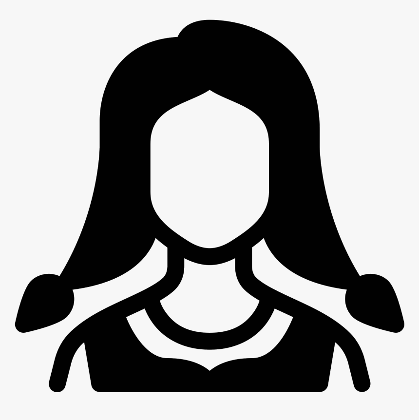 Transparent Girl Icon Png - Black And White Girl Icons, Png Download ...