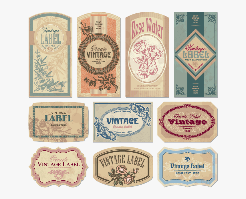 Transparent Vintage Label Png - Vintage Labels, Png Download ...