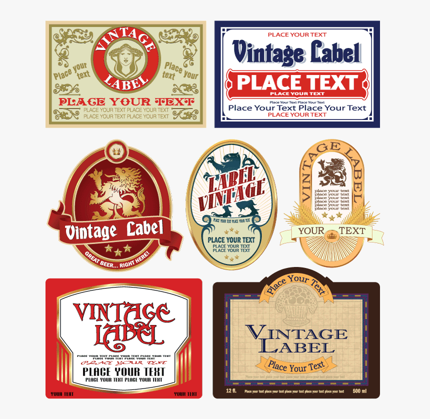 Transparent Vintage Label Png - Vintage Labels, Png Download ...