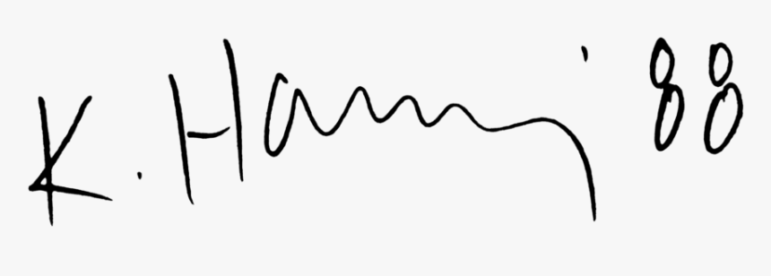 Keith Haring Signature - Keith Haring Drawing Transparent, HD Png ...