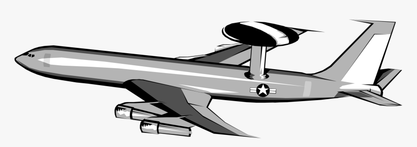 Transparent Airplane Clipart Vector - Awacs Clip Art, HD Png Download ...