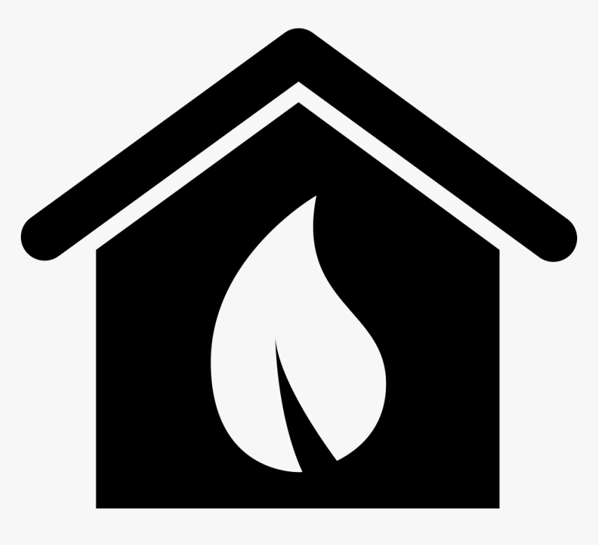 Ecologic House Building With Leaf Symbol - Leaf Building Icon, HD Png ...