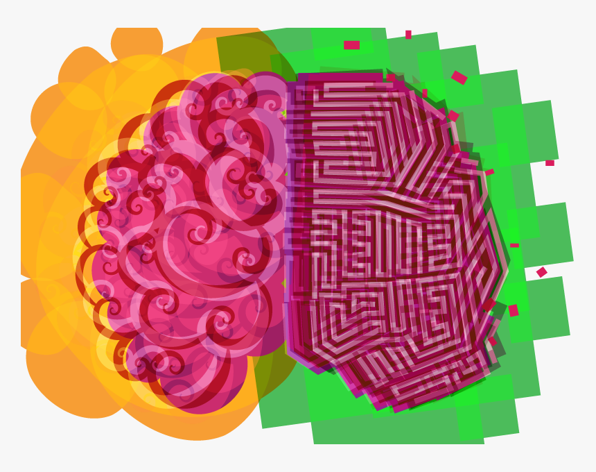 Overactive Brain Illustrator Differences Hemisphere - Illustration, HD ...