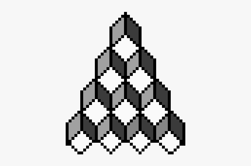 3d Cube Pixel Art, HD Png Download , Transparent Png Image - PNGitem