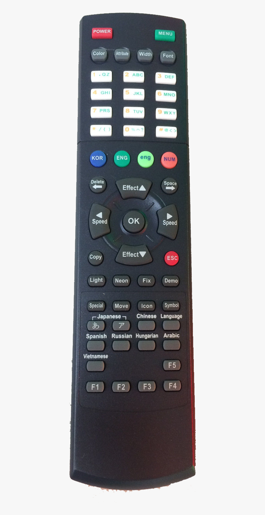 Adsp-400nwt Led Sign Remote Control - Led Sign Remote, HD Png Download ...