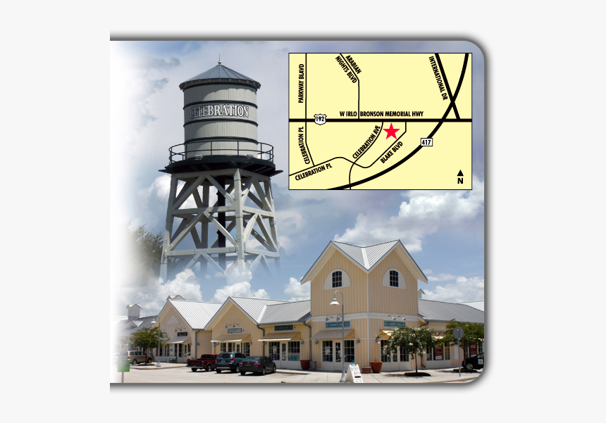 Click To Map It - Water Tower Kissimmee, HD Png Download , Transparent ...