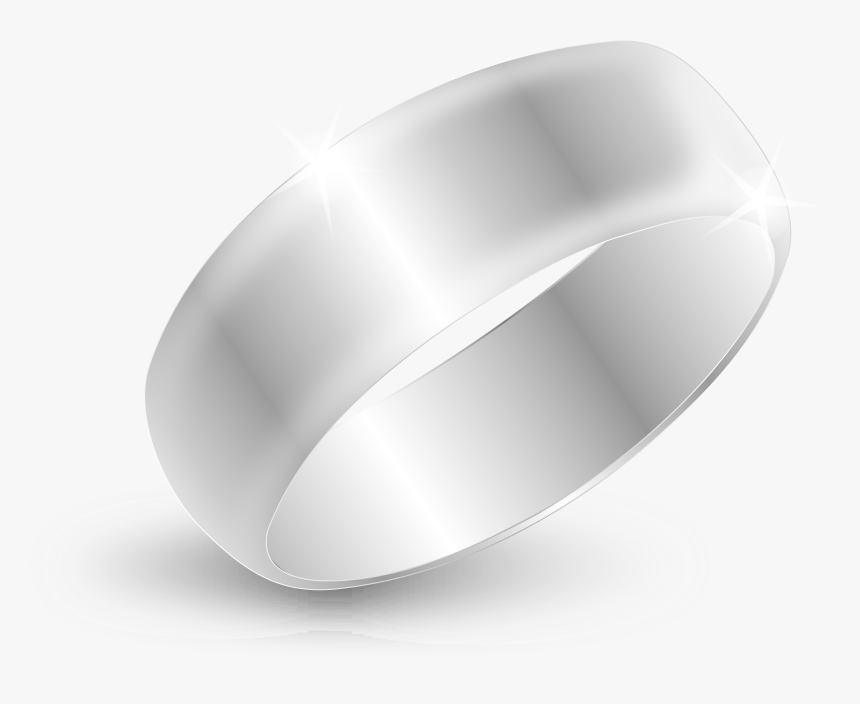 Silver Drawing Wedding Ring - Silver Ring, HD Png Download ...