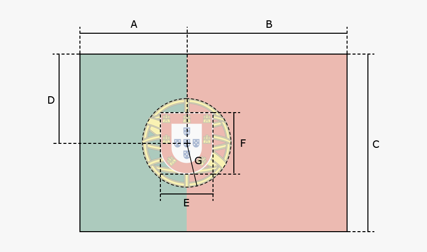 Portugal Flag Construction Sheet, HD Png Download , Transparent Png ...