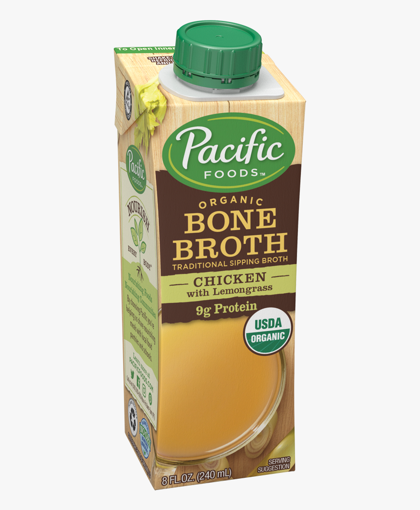 Pacific Organic Chicken Bone Broth With Sea Salt, HD Png Download ...