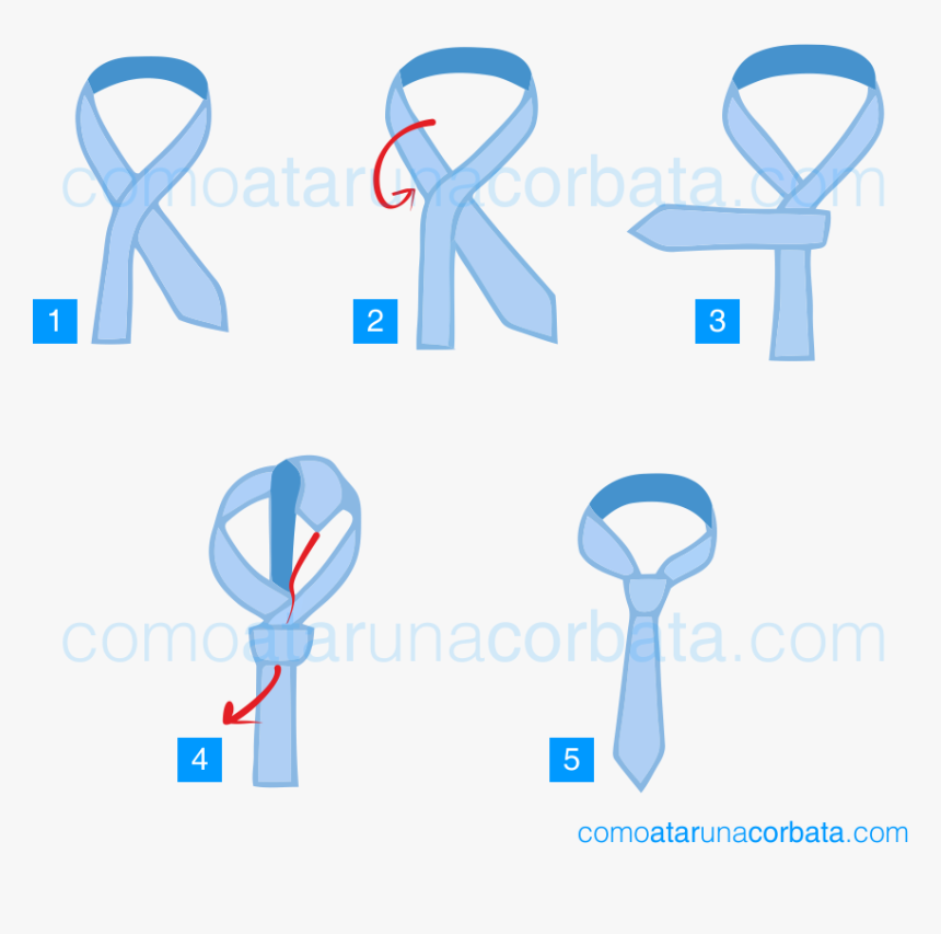 Atar Una Corbata Facil , Png Download - Facil Como Amarrar Una Corbata ...