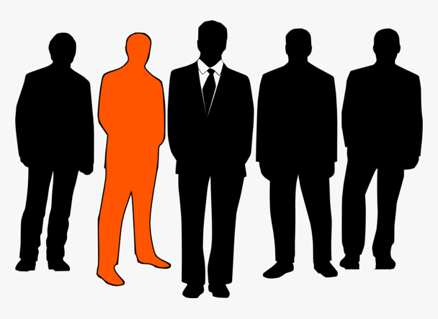 Cartoon Man In Black Suit