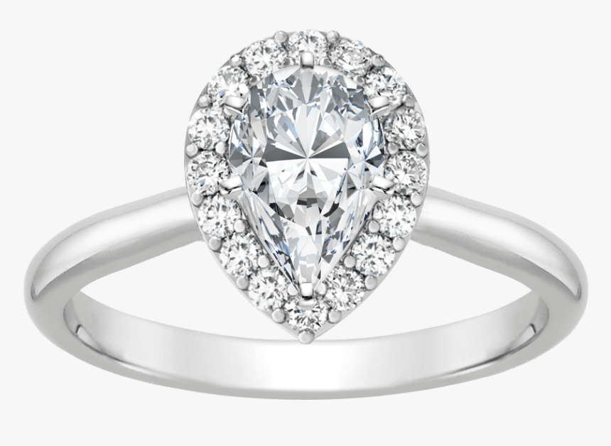 Unique Halo Diamond Ring, HD Png Download , Transparent Png Image - PNGitem