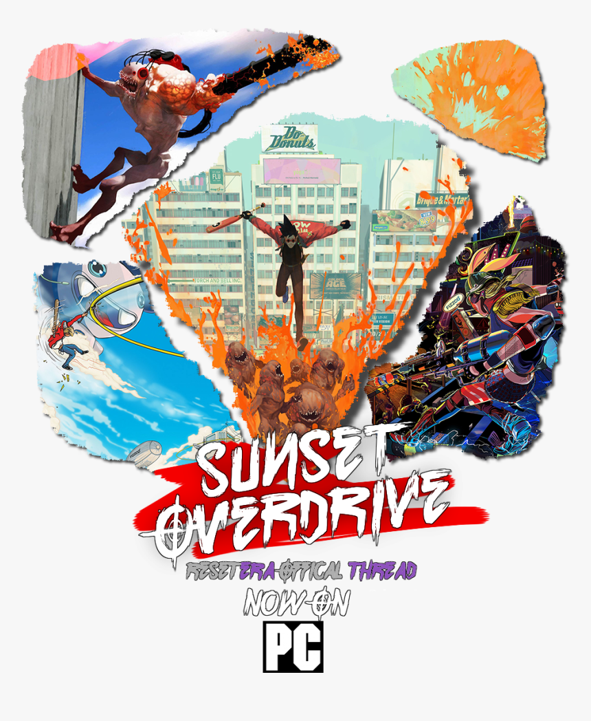Sunset Overdrive Poster Female, HD Png Download , Transparent Png Image ...