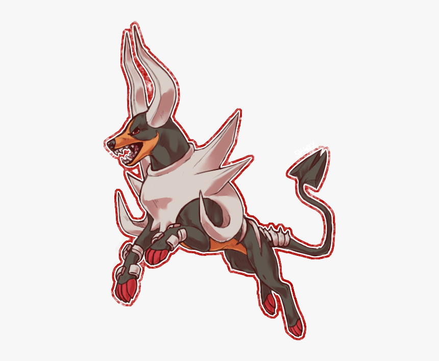 Mega Houndoom Fanart, HD Png Download , Transparent Png Image - PNGitem