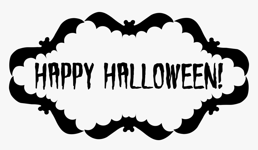 Halloween Clip Art Black And White, HD Png Download , Transparent Png ...