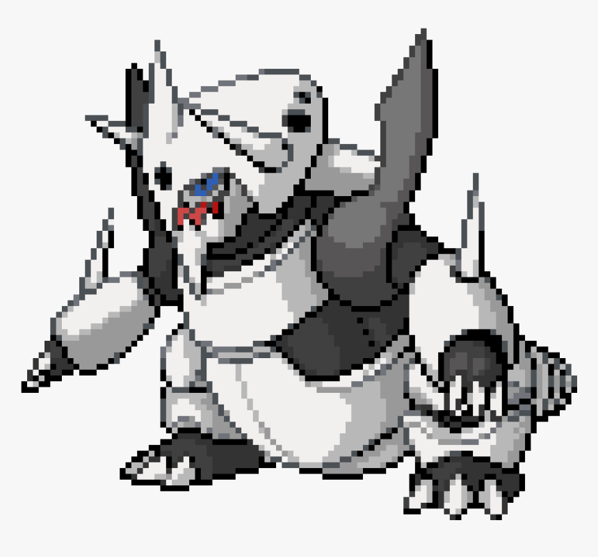 Mega Aggron Pixel Art, HD Png Download , Transparent Png Image - PNGitem