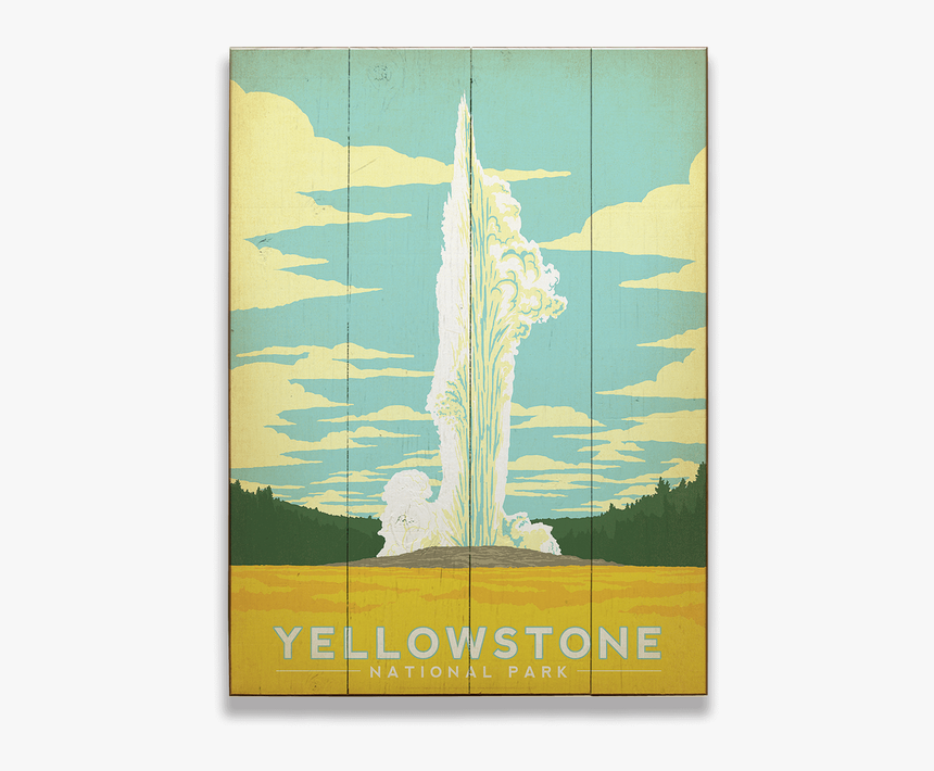 Yellowstone National Park Poster, HD Png Download , Transparent Png ...